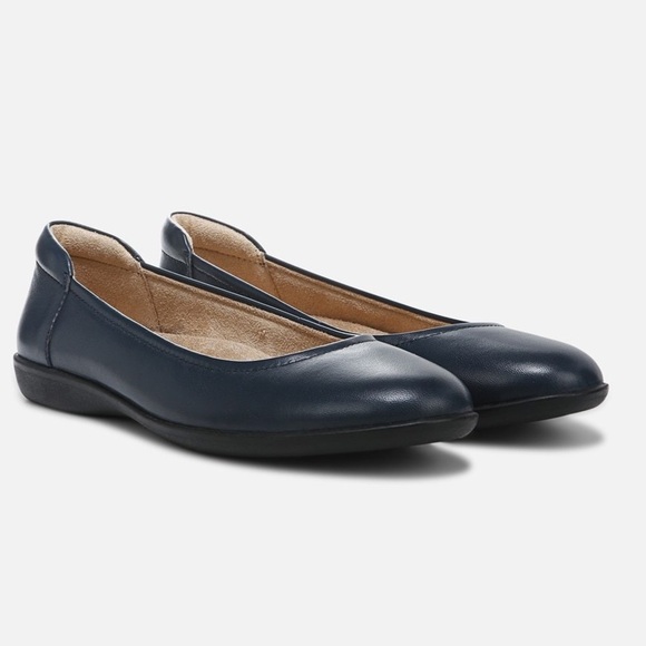 Naturalizer | Shoes | Naturalizer Flexy Ballet Flats Navy Blue Leather ...